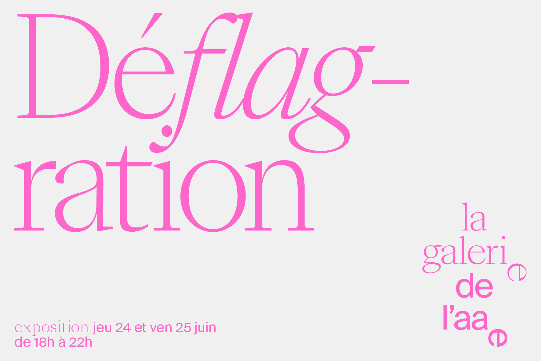 exhibition « Déflagration » – agency of artists in exile